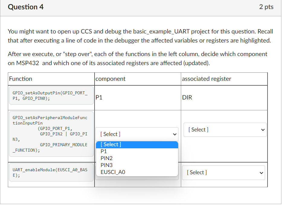 You might want to open up CCS and debug the | Chegg.com