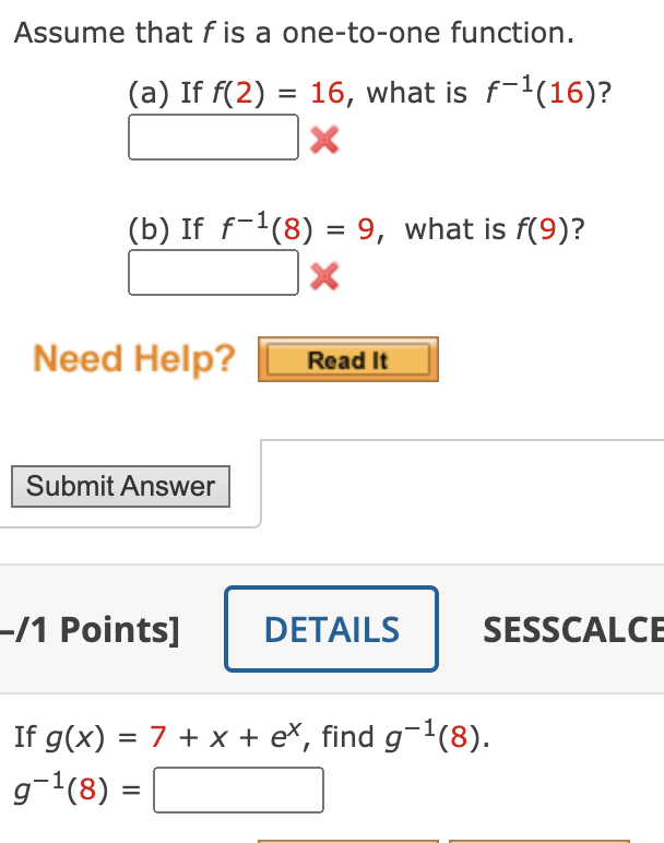 Solved The graph of f is given. (a) Why is f one-to-one? f | Chegg.com