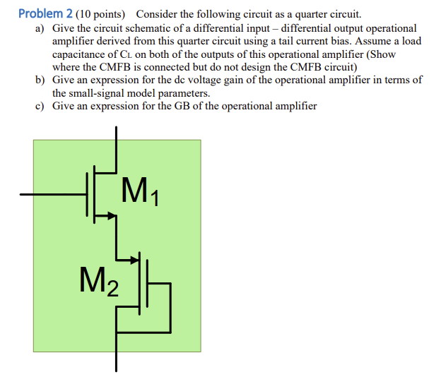 Solved technology parameters that are not given in the | Chegg.com