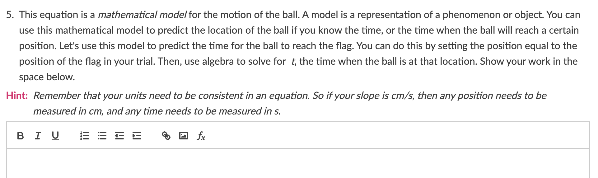 Solved This equation is a mathematical model for the motion | Chegg.com