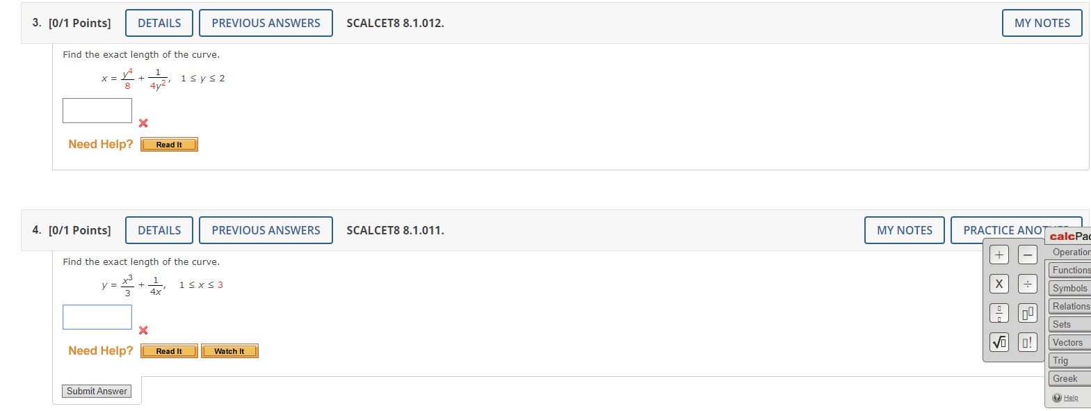 Solved 3. [0/1 Points) DETAILS PREVIOUS ANSWERS SCALCET8 | Chegg.com