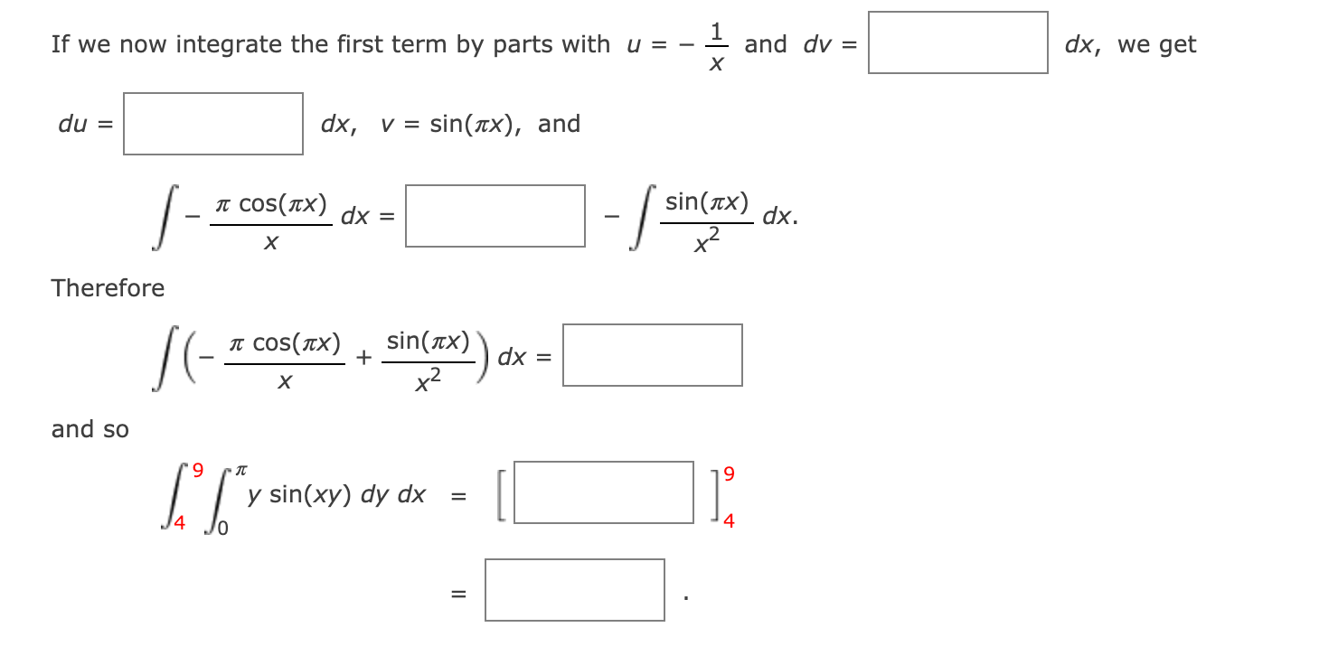 Solved EXAMPLE 3 Evaluate Sale y sin(xy) dA, where R = [4, | Chegg.com