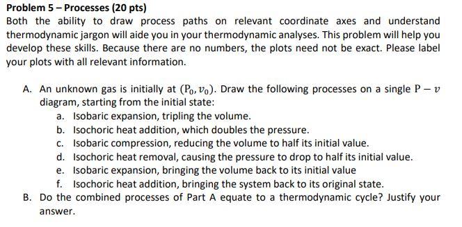 Solved Problem 5 - Processes (20 pts) Both the ability to | Chegg.com