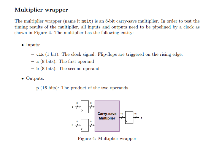 Solved Multiplier wrapper The multiplier wrapper (name it | Chegg.com