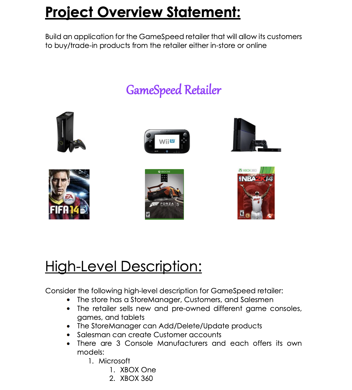 Solved Project Overview Statement: Build an application for | Chegg.com