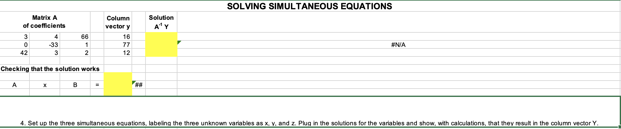 Solved SOLVING SIMULTANEOUS EQUATIONS | Chegg.com
