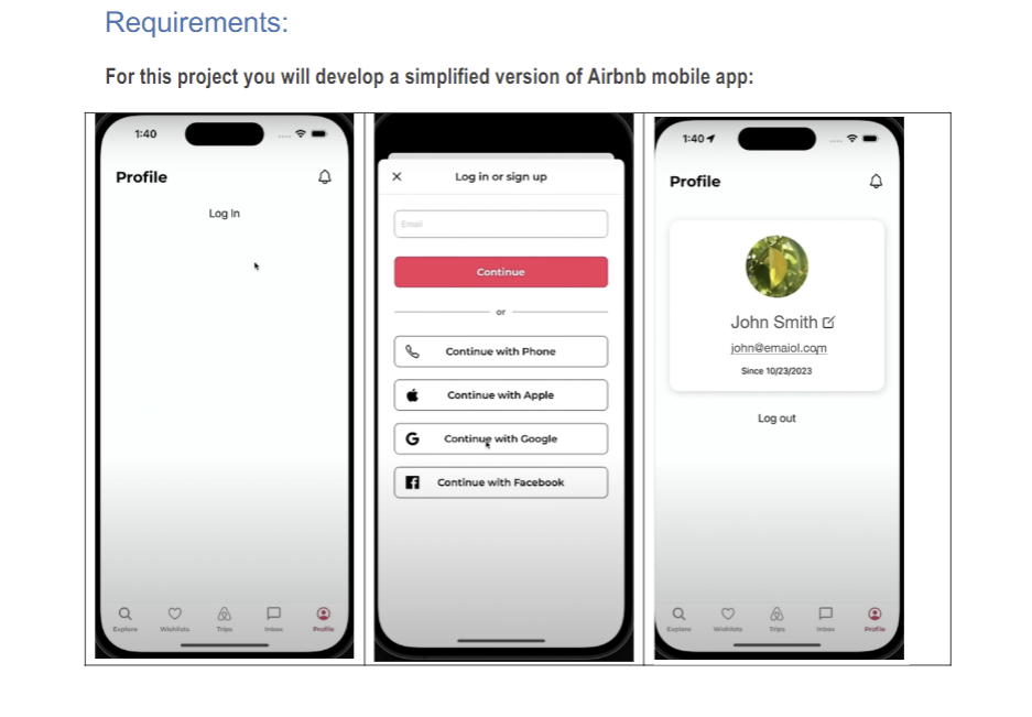Solved Instructions: Design the app with the required | Chegg.com