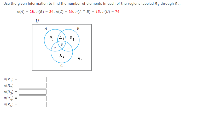 Solved Use the given information to find the number of | Chegg.com