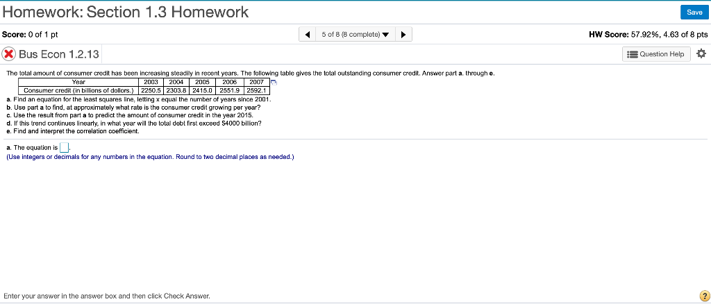 Solved Homework Section 1 3 Homework Save Score 0 33 Of 1