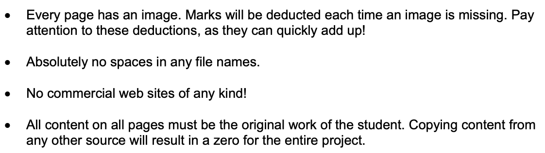 Solved Assignment #4: A Single Web Page/My Page (20%) This | Chegg.com