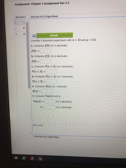 Solved Assignment: Chapter 5 Assignment Sec 5.5 Questions | Chegg.com