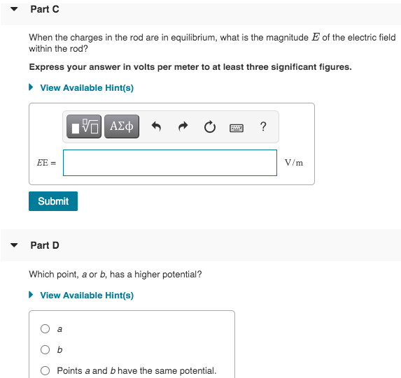Solved Review | Constants Part A In the figure, a conducting | Chegg.com