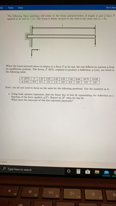Solved File Tools View Doc1.doc The following three | Chegg.com