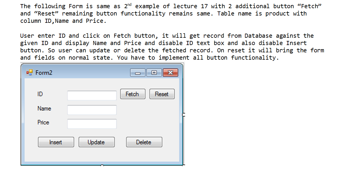 Solved The following Form is same as 2nd example of lecture | Chegg.com
