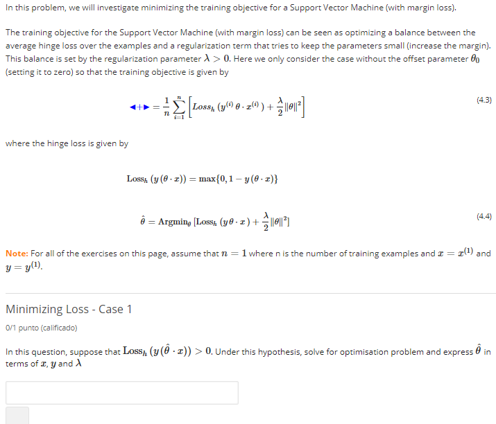 In this problem, we will investigate minimizing the | Chegg.com