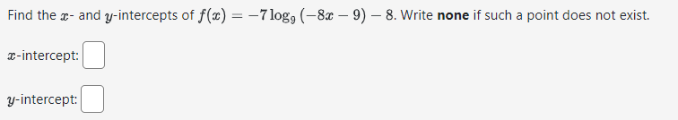 Solved Find the x - ﻿and y-intercepts of | Chegg.com