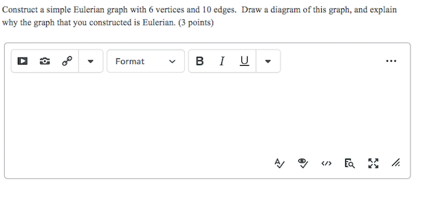 Solved Construct a simple Eulerian graph with 6 vertices and | Chegg.com