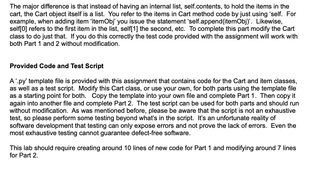 Solved This Lab has two parts. In Part 1 you are to modify | Chegg.com