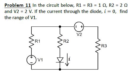 Solved Problem 11 ﻿In the circuit below, R1 = | Chegg.com | Chegg.com