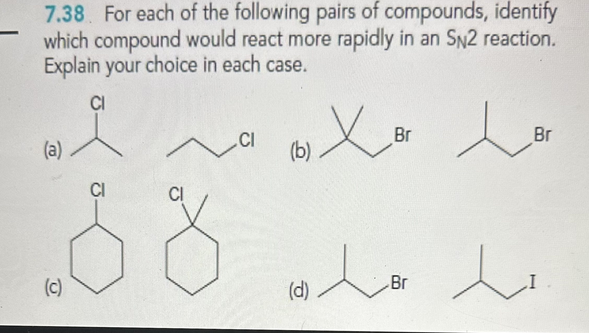 Solved 7.38. For each of the following pairs of compounds, | Chegg.com