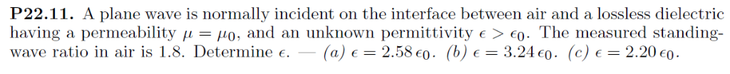Solved P22.11. A plane wave is normallv incident on the | Chegg.com