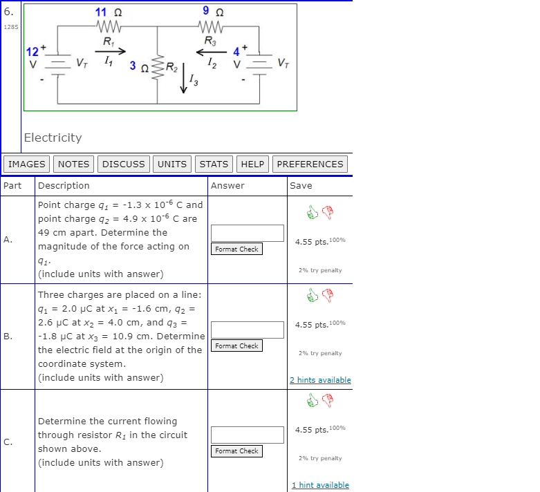 Solved Electricity | Chegg.com