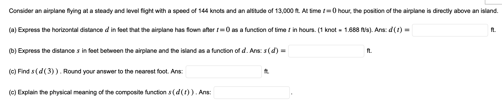 Solved Consider an airplane flying at a steady and level | Chegg.com