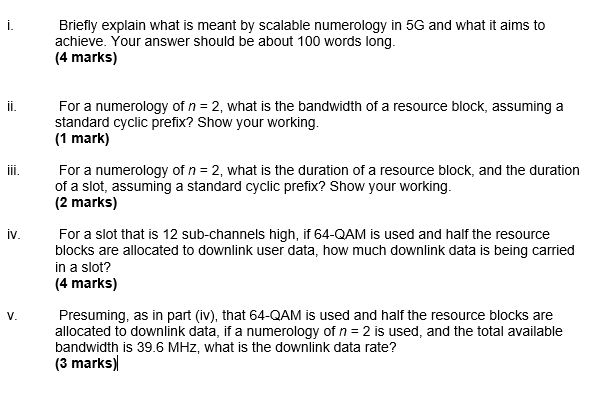 Solved i. Briefly explain what is meant by scalable | Chegg.com