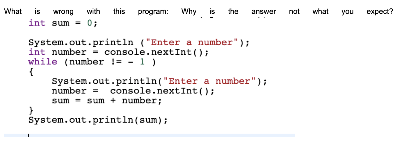Solved What this program: Why is the answer not what you | Chegg.com