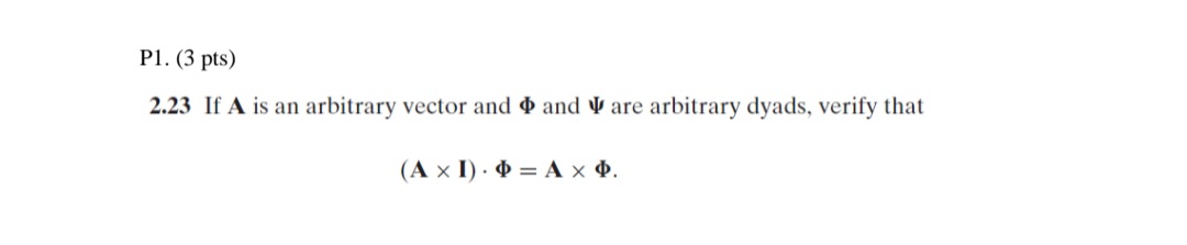 Solved 2.23 If A is an arbitrary vector and Φ and Ψ are | Chegg.com