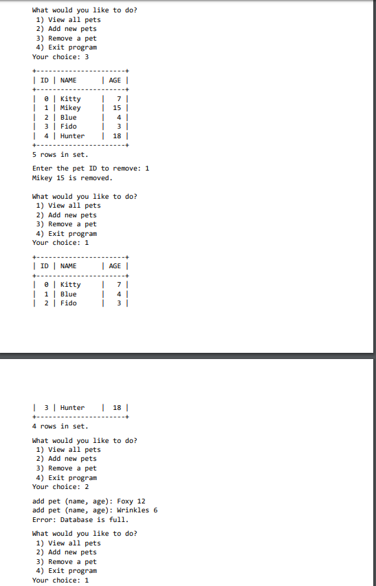 Solved Java program will load the pet data file from a text | Chegg.com