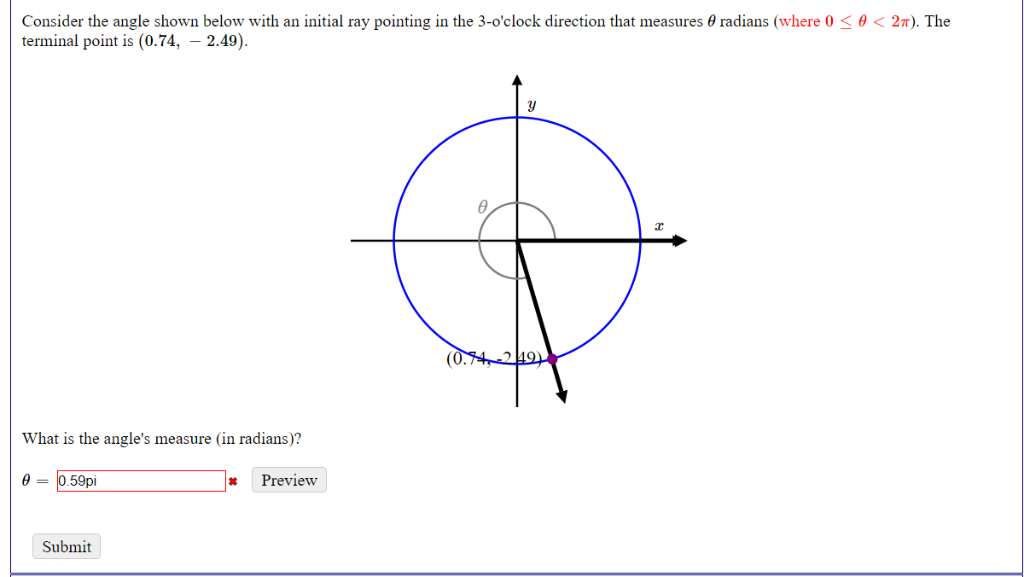Solved Consider the angle shown below with an initial ray | Chegg.com