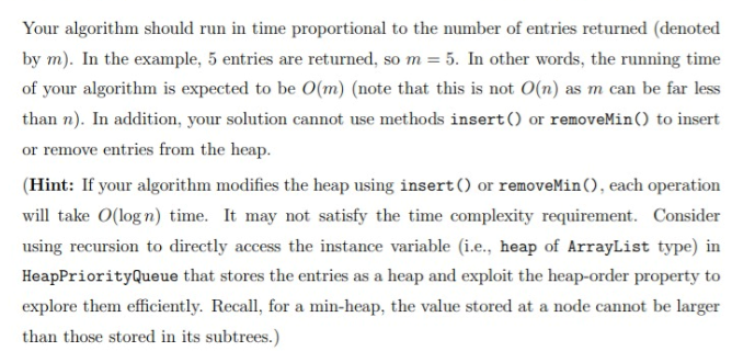 Solved 2 15 Points Given A Heap H With N Entries And A 
