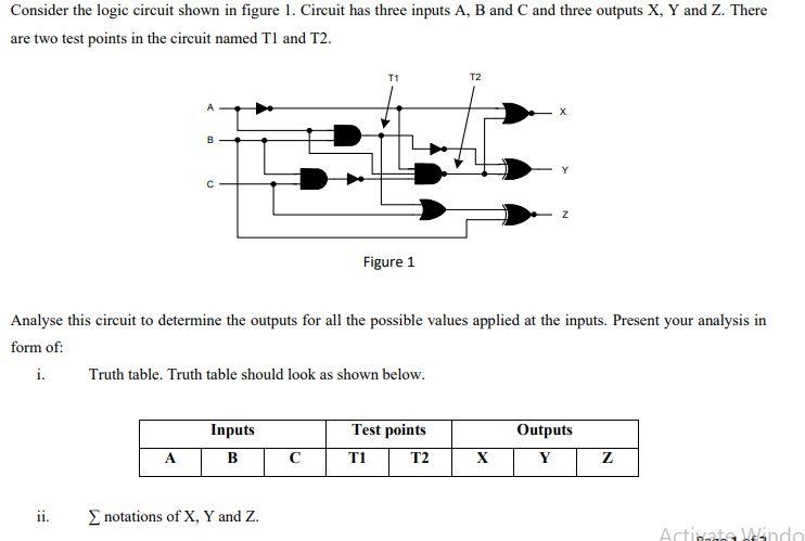 Solved Consider the logic circuit shown in figure 1. Circuit | Chegg.com
