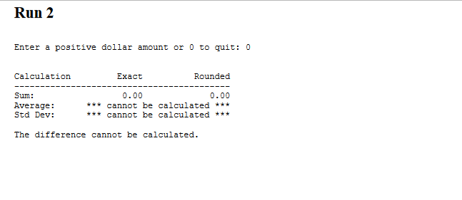Solved This program will test the effect of rounding dollar | Chegg.com