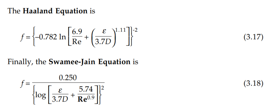 -2 5.8506 E 2.0 log (3.7065D 5.0452 log Re $2.8257 1 | Chegg.com