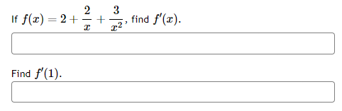 Solved If f(x)=2+2x+3x2, ﻿find f'(x).Find f'(1). | Chegg.com