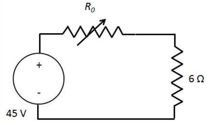 Solved A Find The Value Of The Variable Resistor R0 