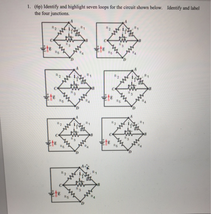 Solved (6p) Identify and highlight seven loops for the | Chegg.com