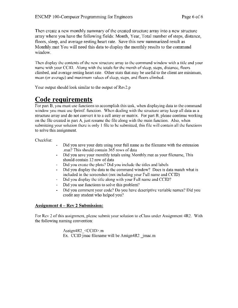 Solved ENCMP 100-Computer Programming for Engineers Page 1 | Chegg.com