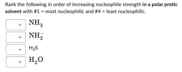Nucleophile Strength Electrophiles And Nucleophiles — Organic