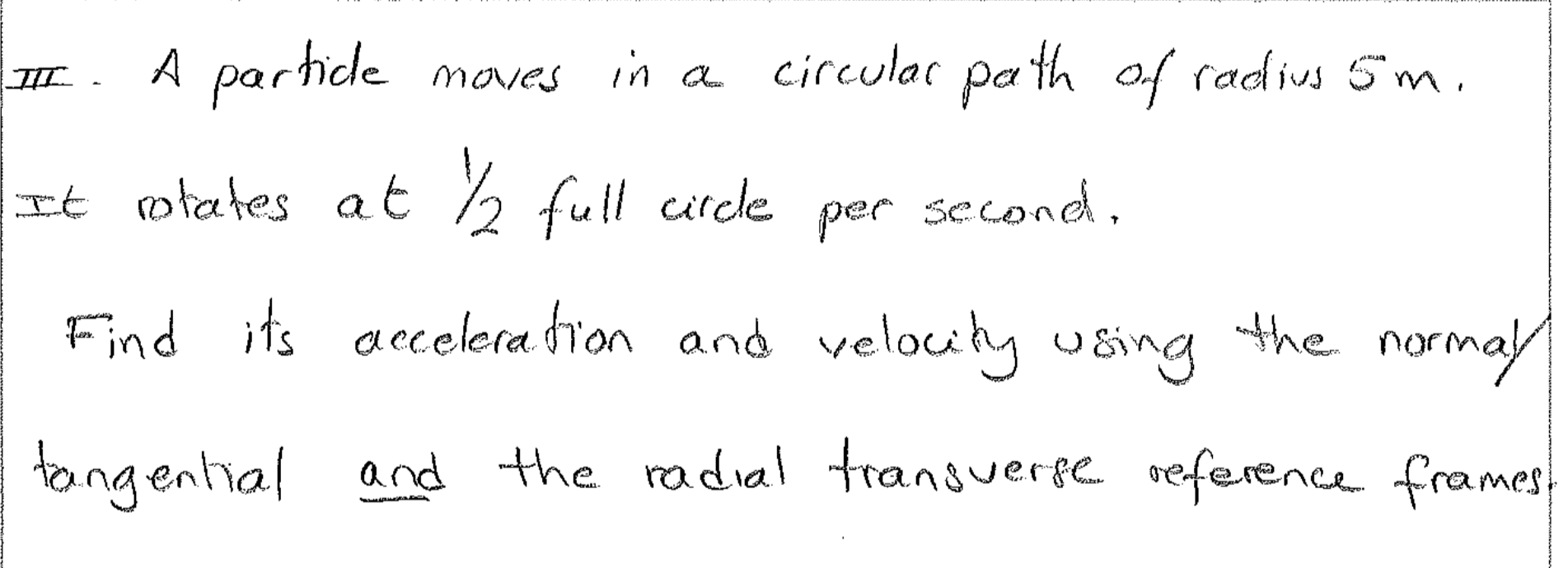 Need help with this dynamics problem, | Chegg.com