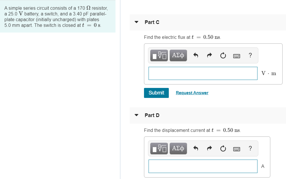 Solved A simple series circuit consists of a 170 22 | Chegg.com