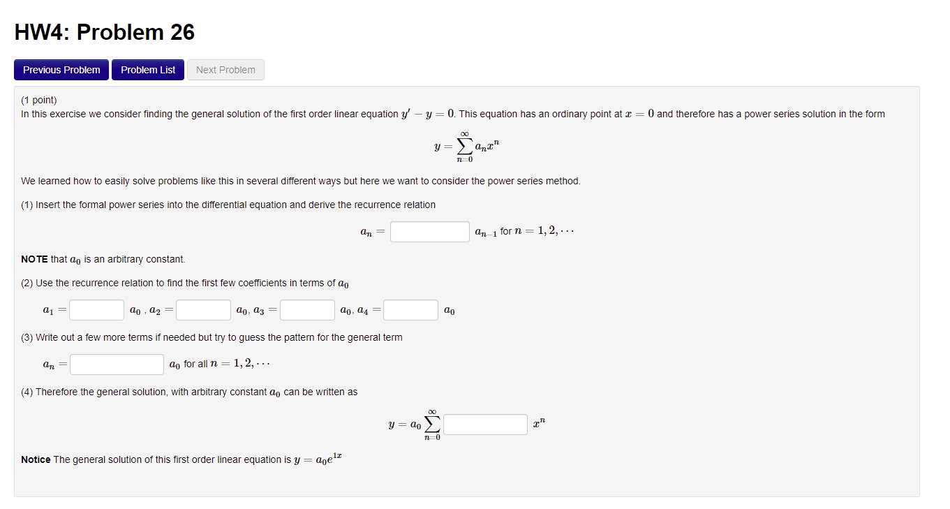 Solved HW4: Problem 26 Previous Problem Problem List Next | Chegg.com