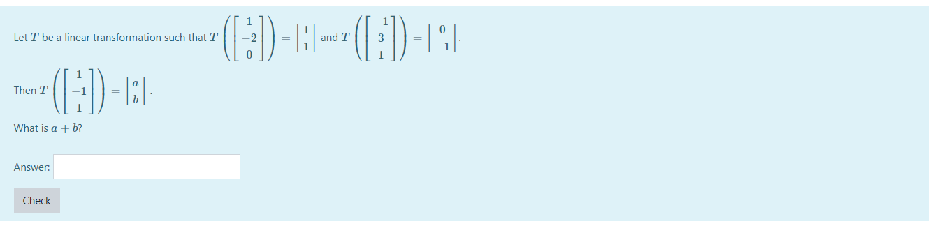 Solved Let T Be A Linear Transformation Such That T 03