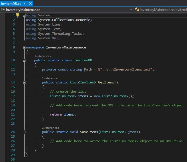 Chapter 22: Work with an XML file In this exercise, | Chegg.com