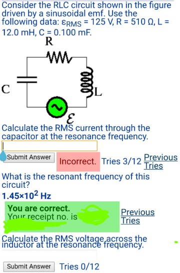 Solved Consider the RLC circuit shown in the figure driven | Chegg.com