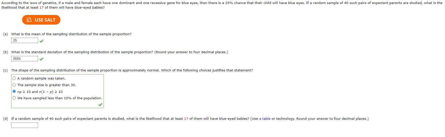 Solved What is the answer to part d? | Chegg.com