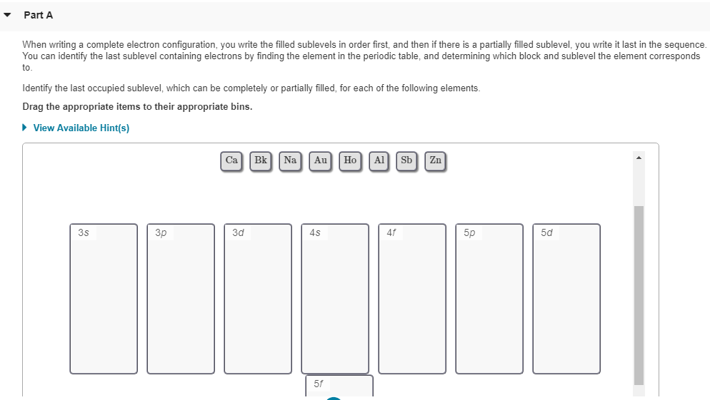 Solved ReviewI Constants Periodic Table Electrons are | Chegg.com