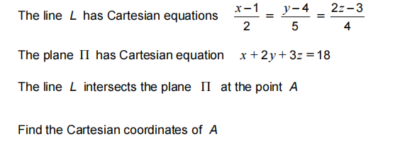 Solved The line L ﻿has Cartesian equations | Chegg.com